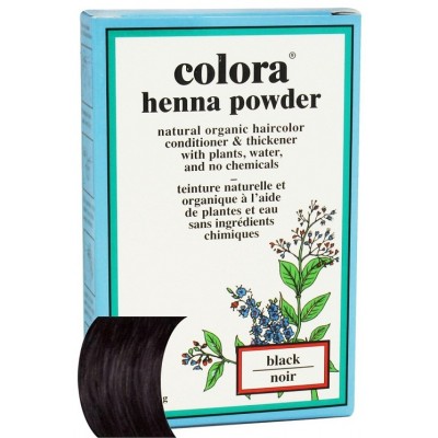 COLORA HENNA POWDER HAIR -COLOR BLACK - Bevy Beauty