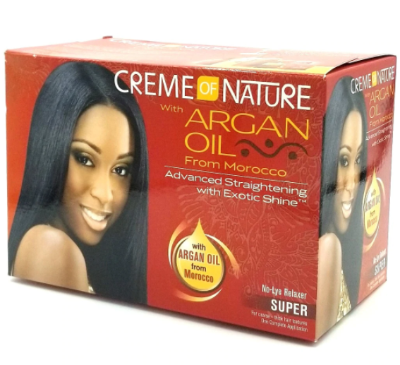CREME OF NATURE ARGAN OIL NO LYE RELAXER KIT - Bevy Beauty
