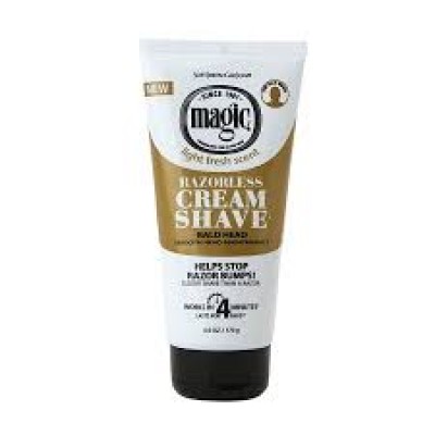 MAGIC SHAVE RAZORLESS CREAM SHAVE, BALD HEAD SMOOTH HEAD MAINTENANCE ...