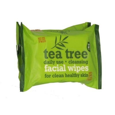 TEA TREE CLEANSING FACIAL WIPE - Bevy Beauty
