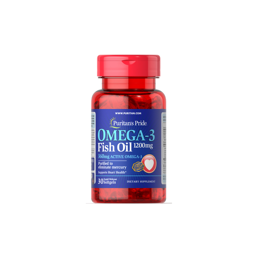 Puritan’s Pride Omega 3 Fish Oil 1200mg - Bevy Beauty
