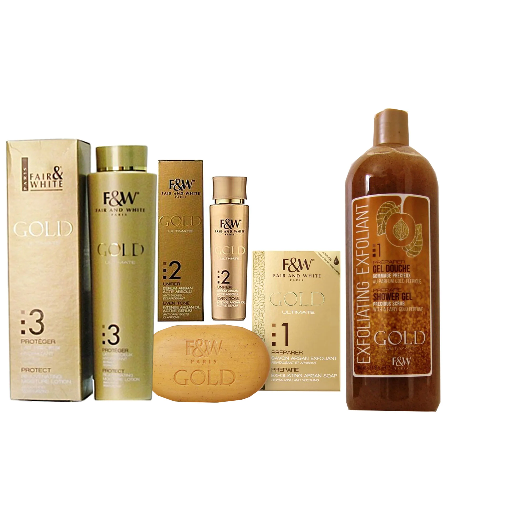 Fair and White Gold Product Set - Bevy Beauty