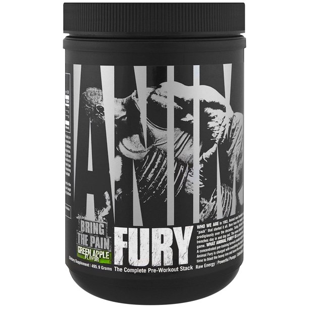 Animal Fury Preworkout 20servs; Green Apple - Bevy Beauty