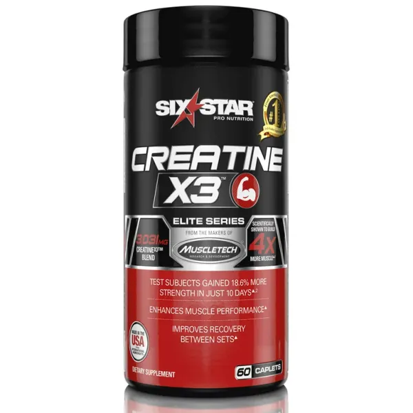 Six Star Creatine Capsules, 60 Ct - Bevy Beauty